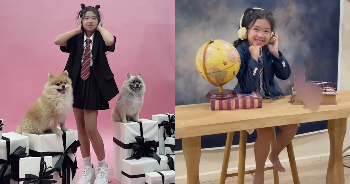 Actress Mai Phuong's daughter took a yearbook photo showing her ...