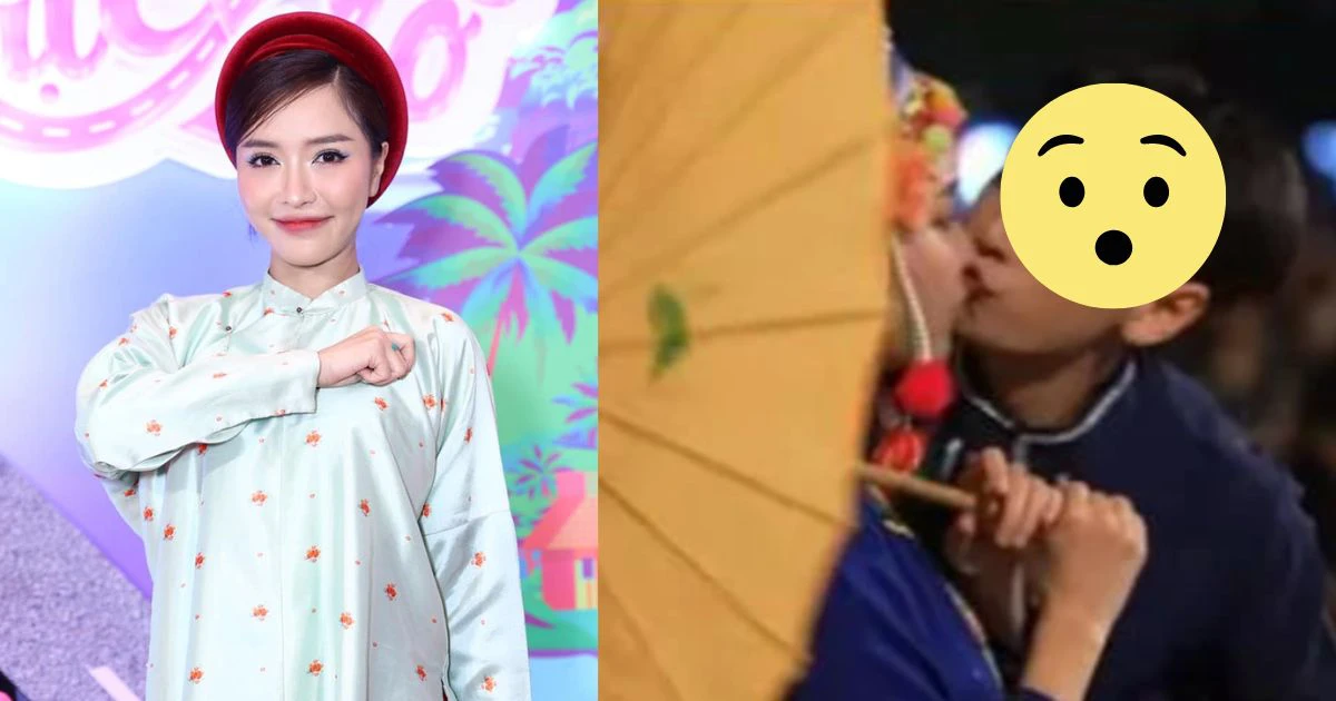 Bich Phuong revealed a photo of a male singer locking lips, a series of ...