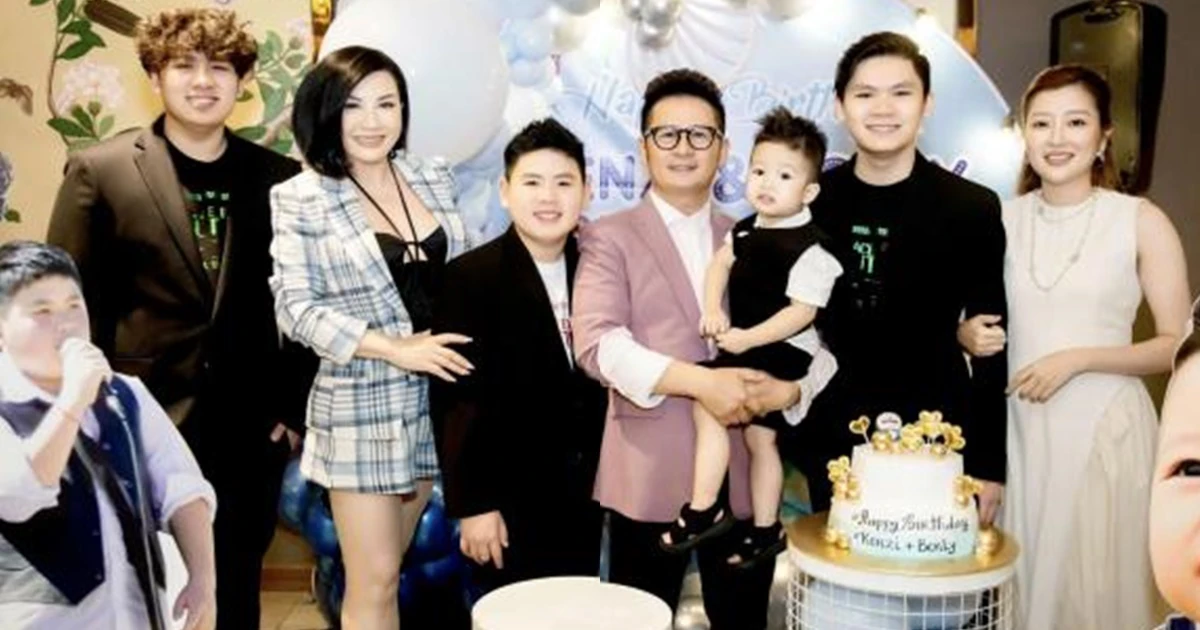 Bang Kieu celebrates 2 sons' birthday, the new wife's attitude when ...