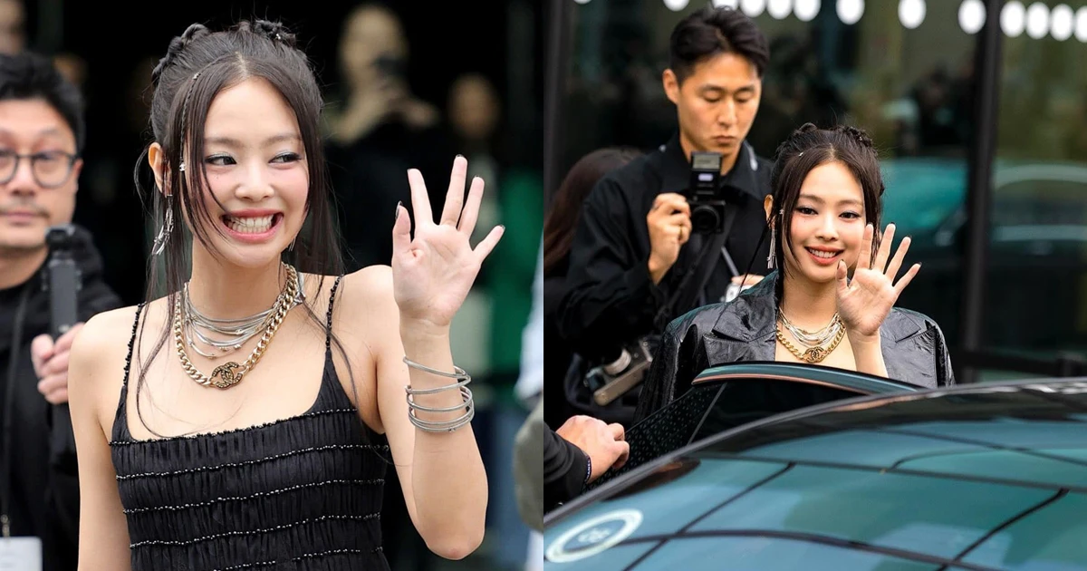 Jennie made netizens breathe with her "singing" outfit at Paris Fashion ...