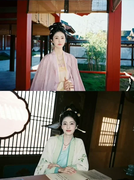 Bai Lu reveals new film costume, showcasing her beauty and exuding the ...